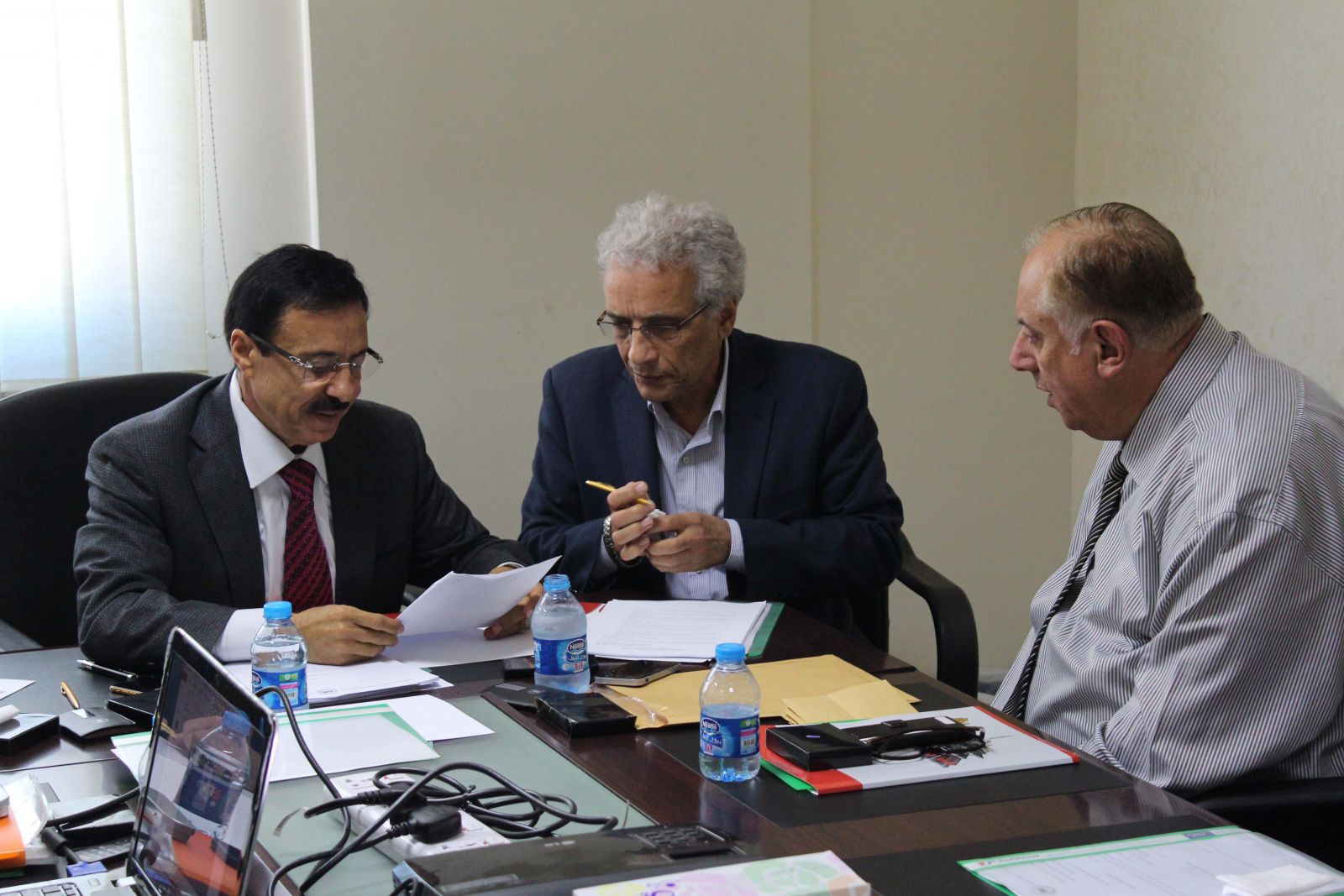 The Arab American University's Board of Directors holds a meeting in ...