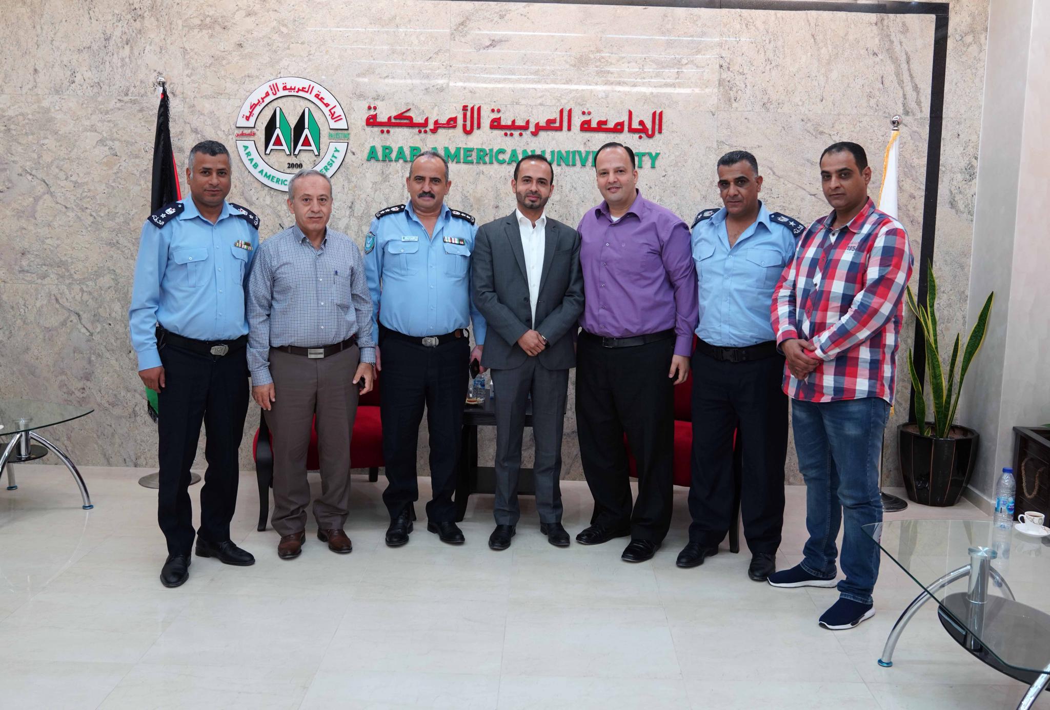 The Police of Jenin Governorate Visits AAUP | Arab American University
